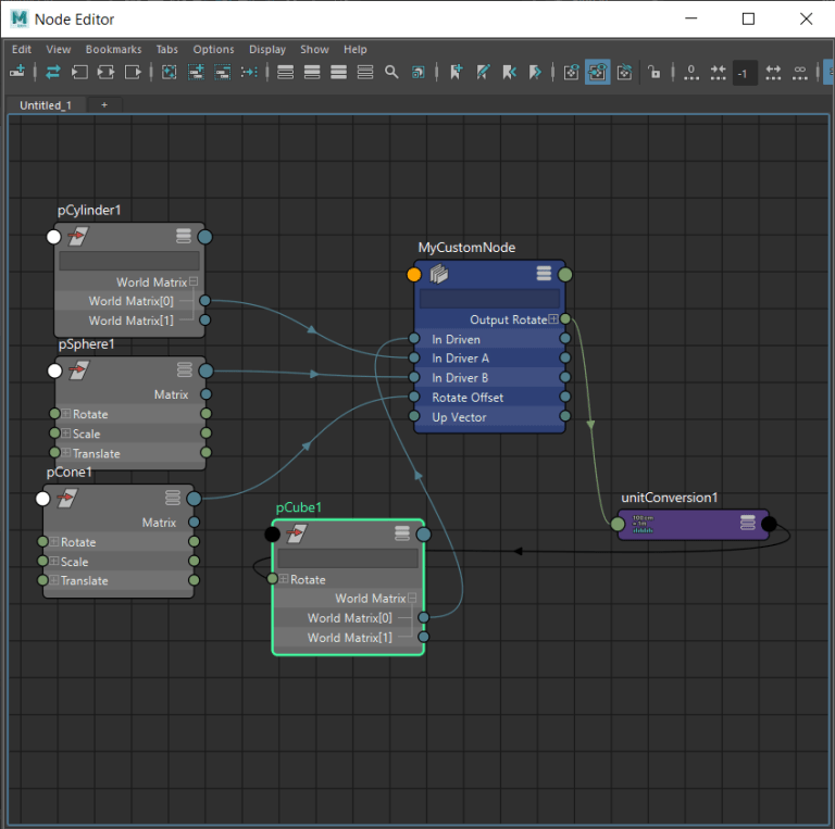 Custom Aim Constraint Node – Trikingo